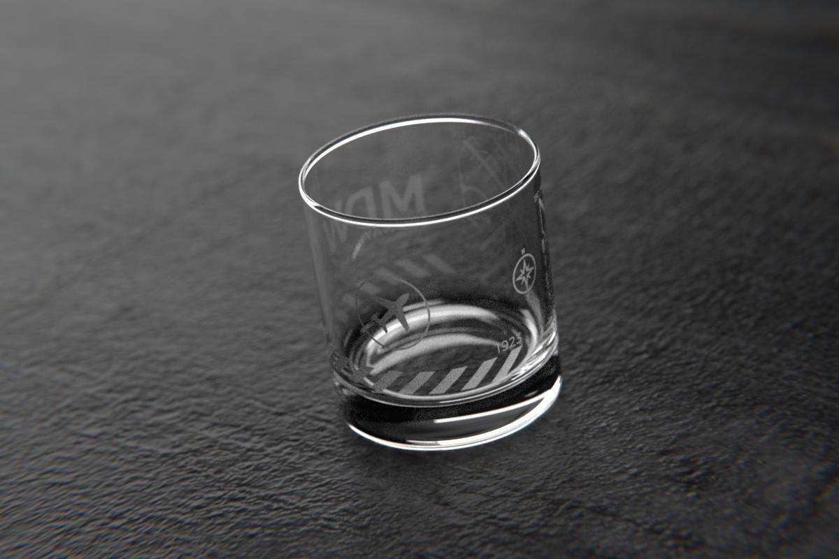 MDW Chicago Midway - Airports and Runways Rocks Glass - Well Told