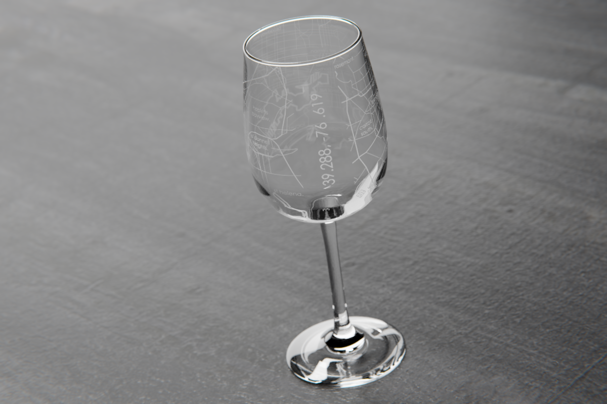 Baltimore Map Wine Glass - Well Told