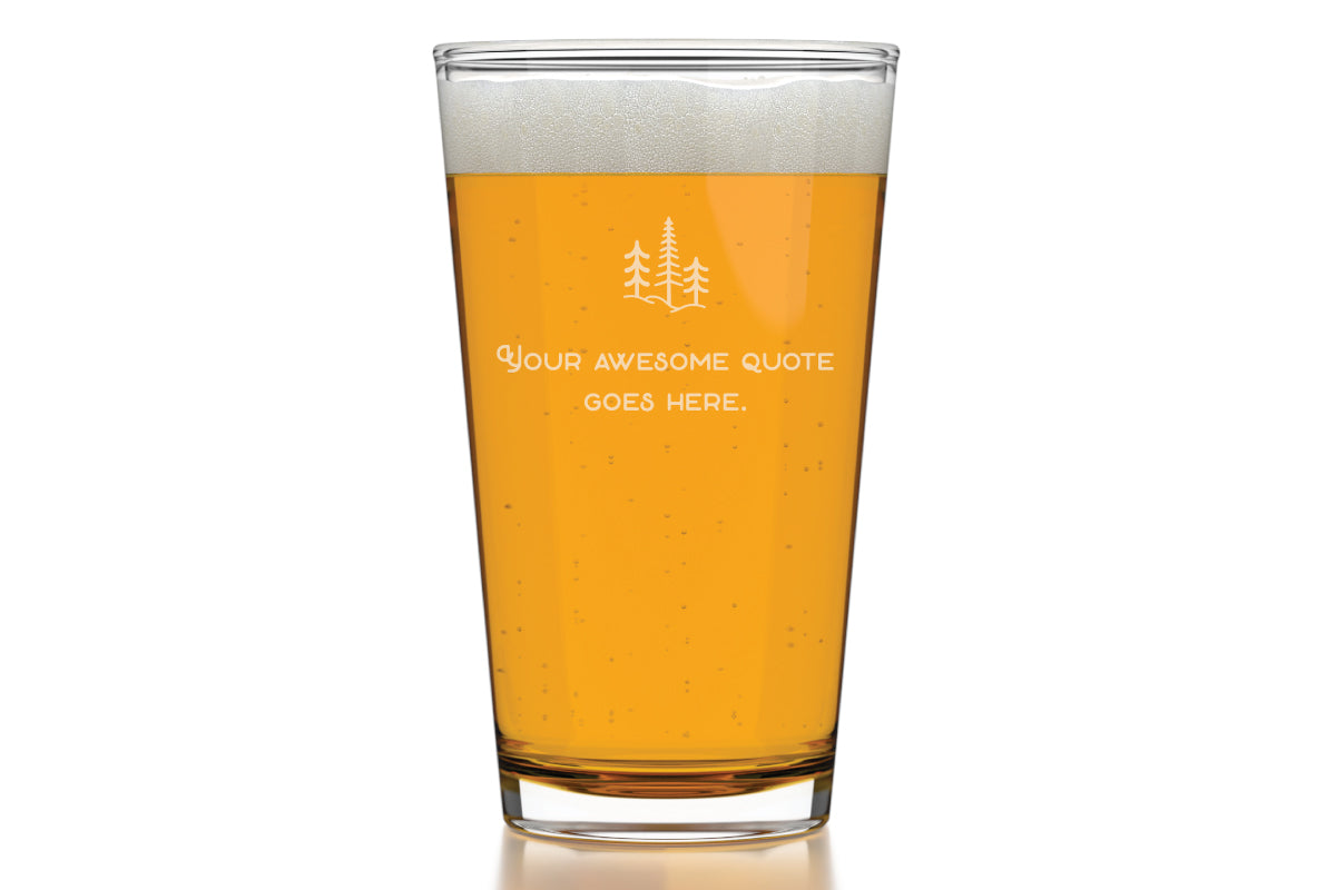Custom Etched Quote Glassware | Well Told
