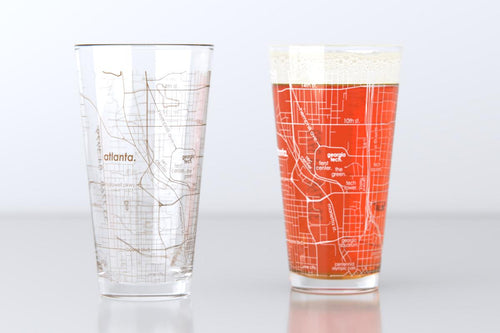 Color-Printed Home Town Pint Glasses | Beer Gifts by Well Told