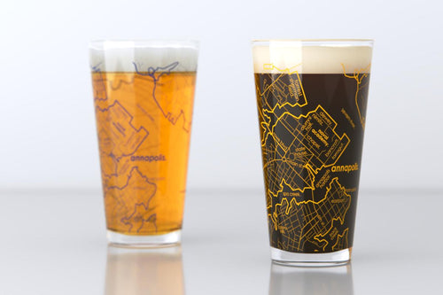 Color-Printed Home Town Pint Glasses | Beer Gifts by Well Told