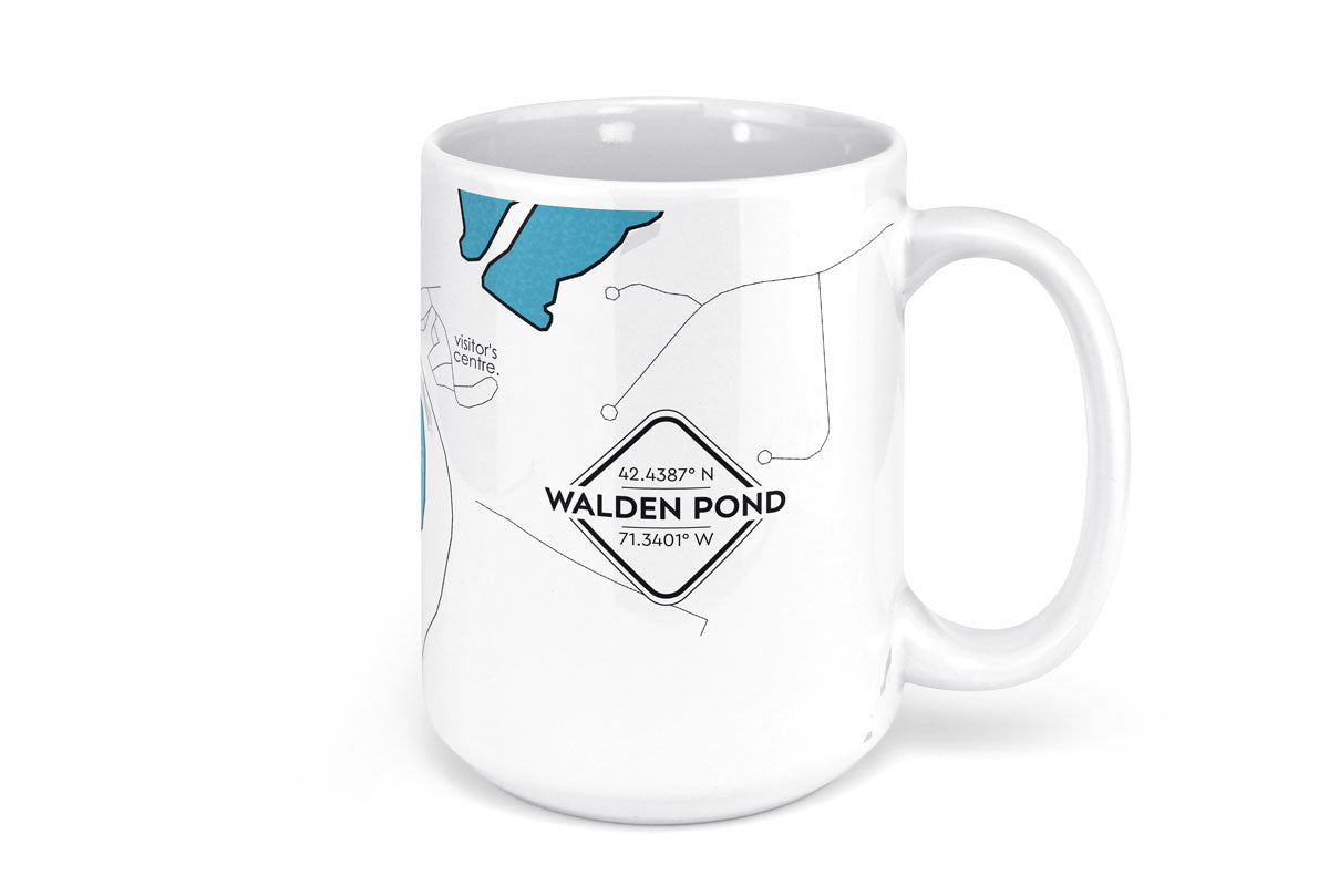 Walden Pond Map Mug - 15oz - Well Told