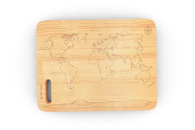 World Map Bar Board - Well Told